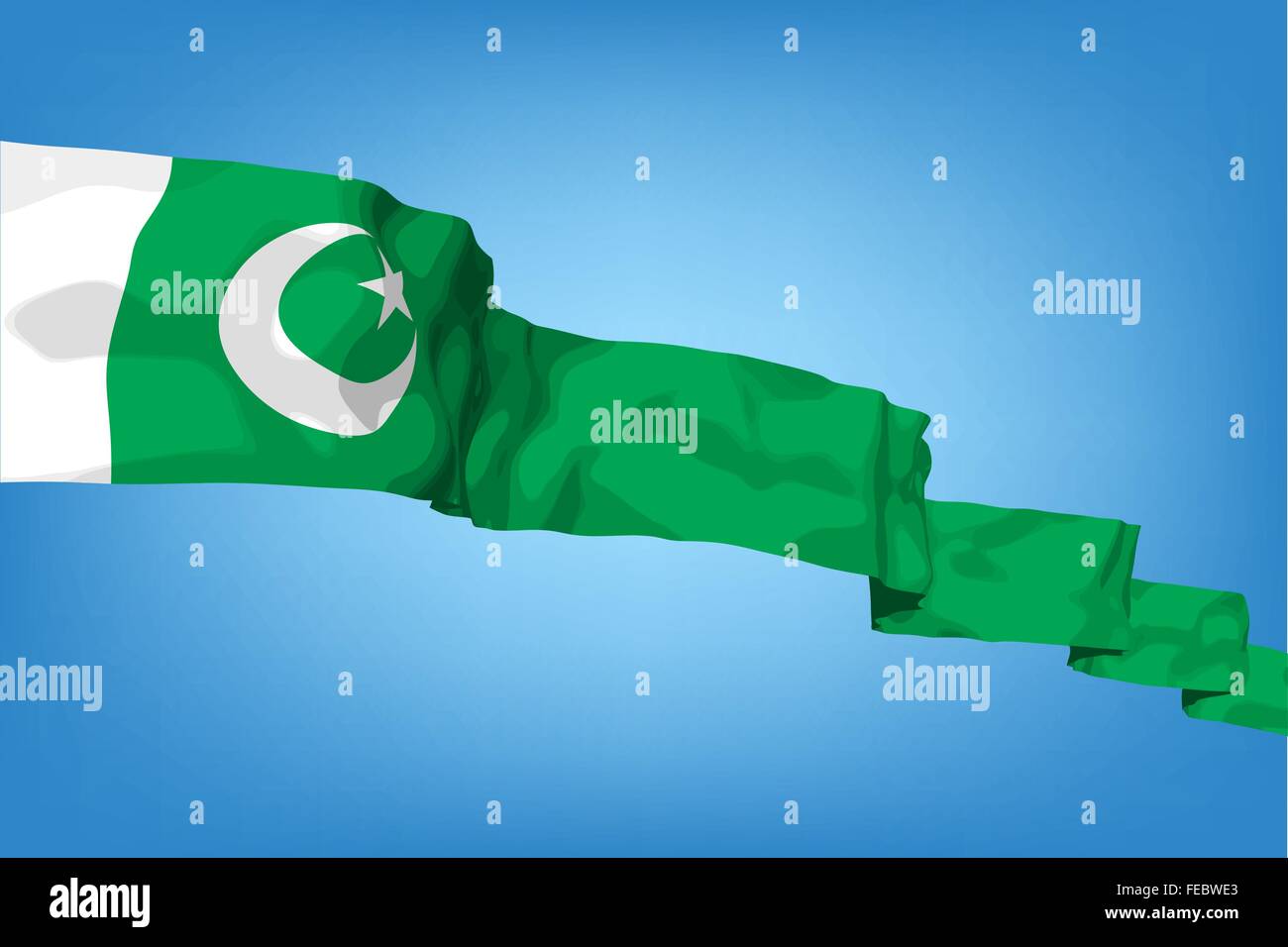 Pakistan flag flying hi-res stock photography and images - Alamy