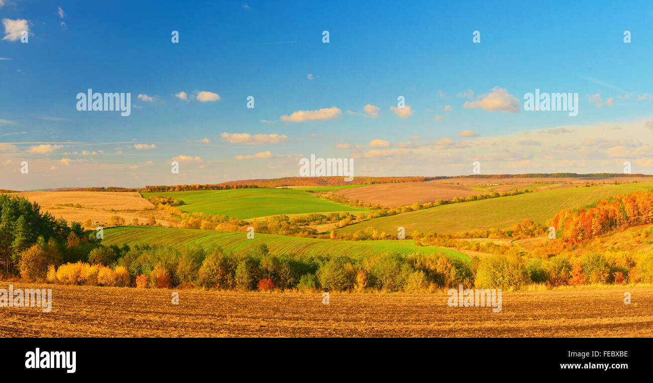 Autumn rural farming landscape hi-res stock photography and images - Alamy