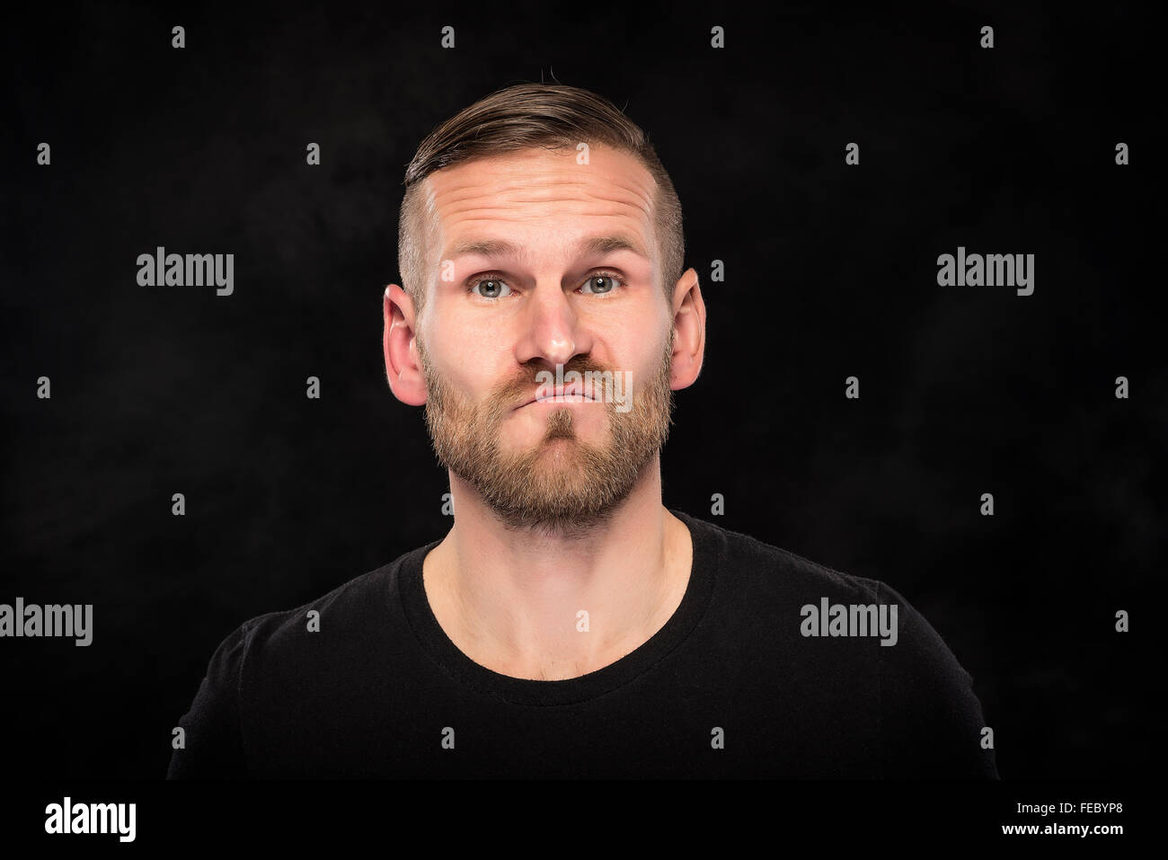 Portraite of funny man Stock Photo - Alamy