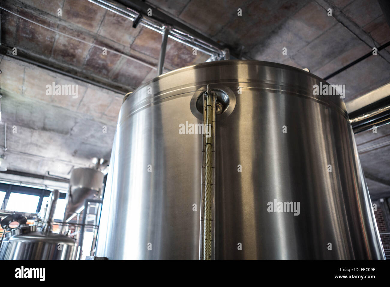 Large vats of beer Stock Photo - Alamy