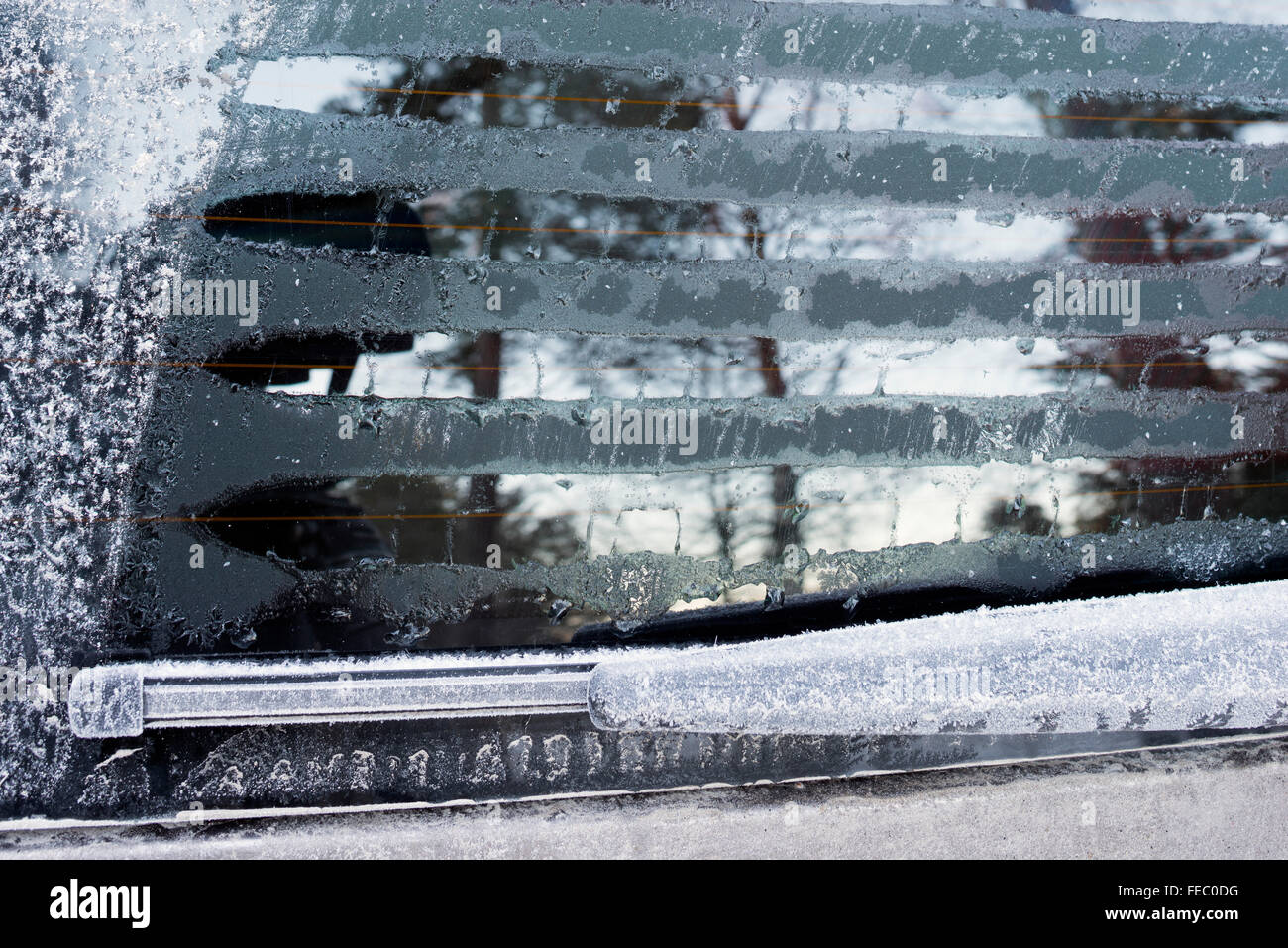 Frost On Car Window High Resolution Stock Photography and Images - Alamy