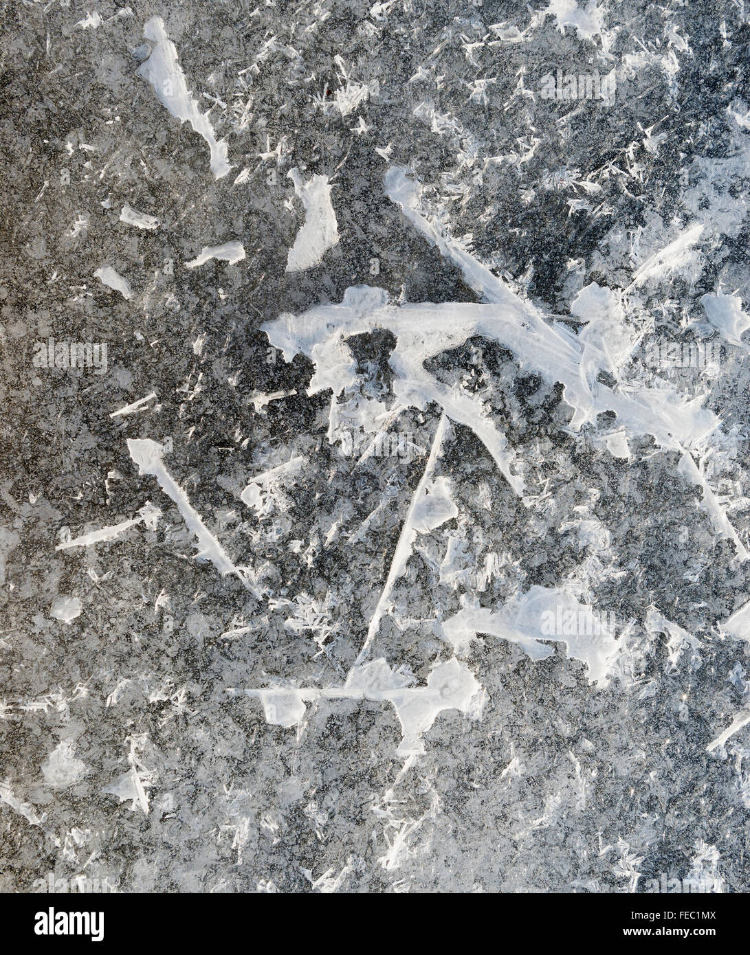 Patterns in ice Stock Photo - Alamy
