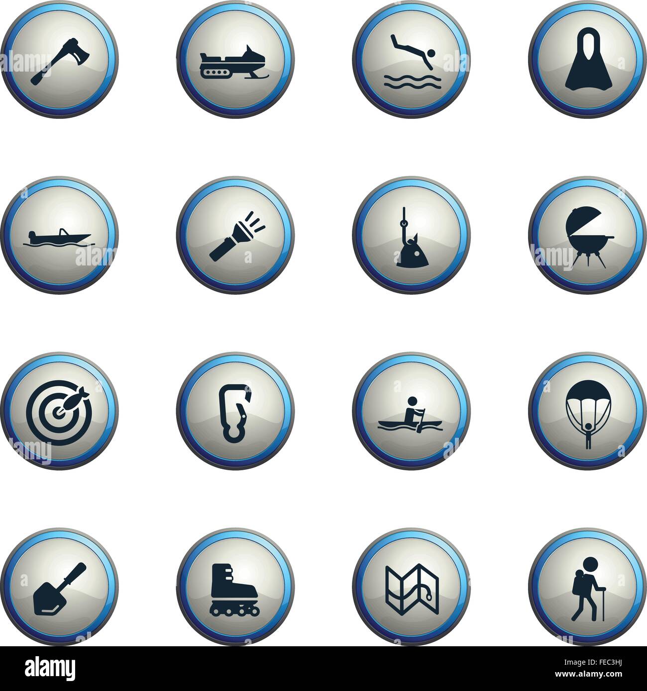 Active recreation icon set Stock Vector Image & Art - Alamy