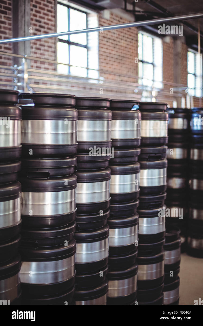 Stacks of beer barrels Stock Photo - Alamy