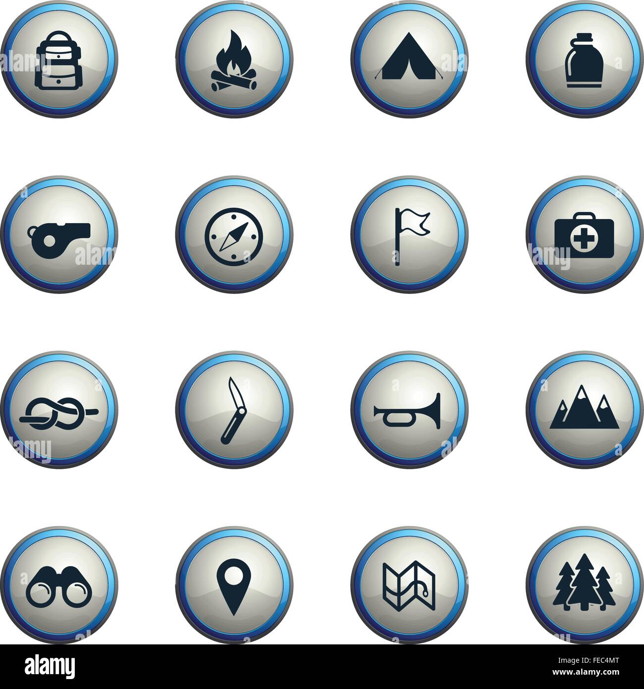 Boy scout simply icons Stock Vector Image & Art - Alamy