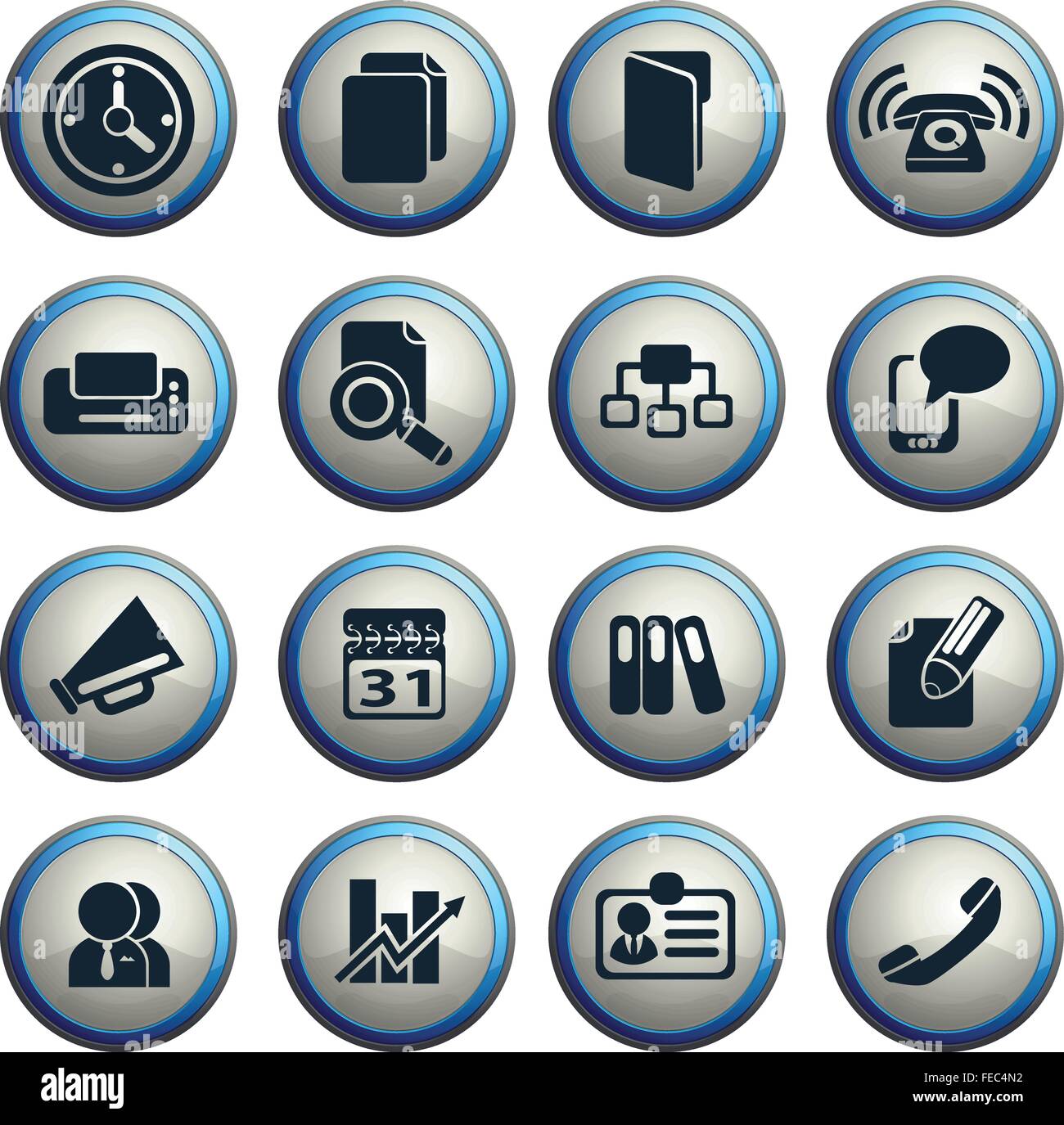 Business simple icons Stock Vector Image & Art - Alamy