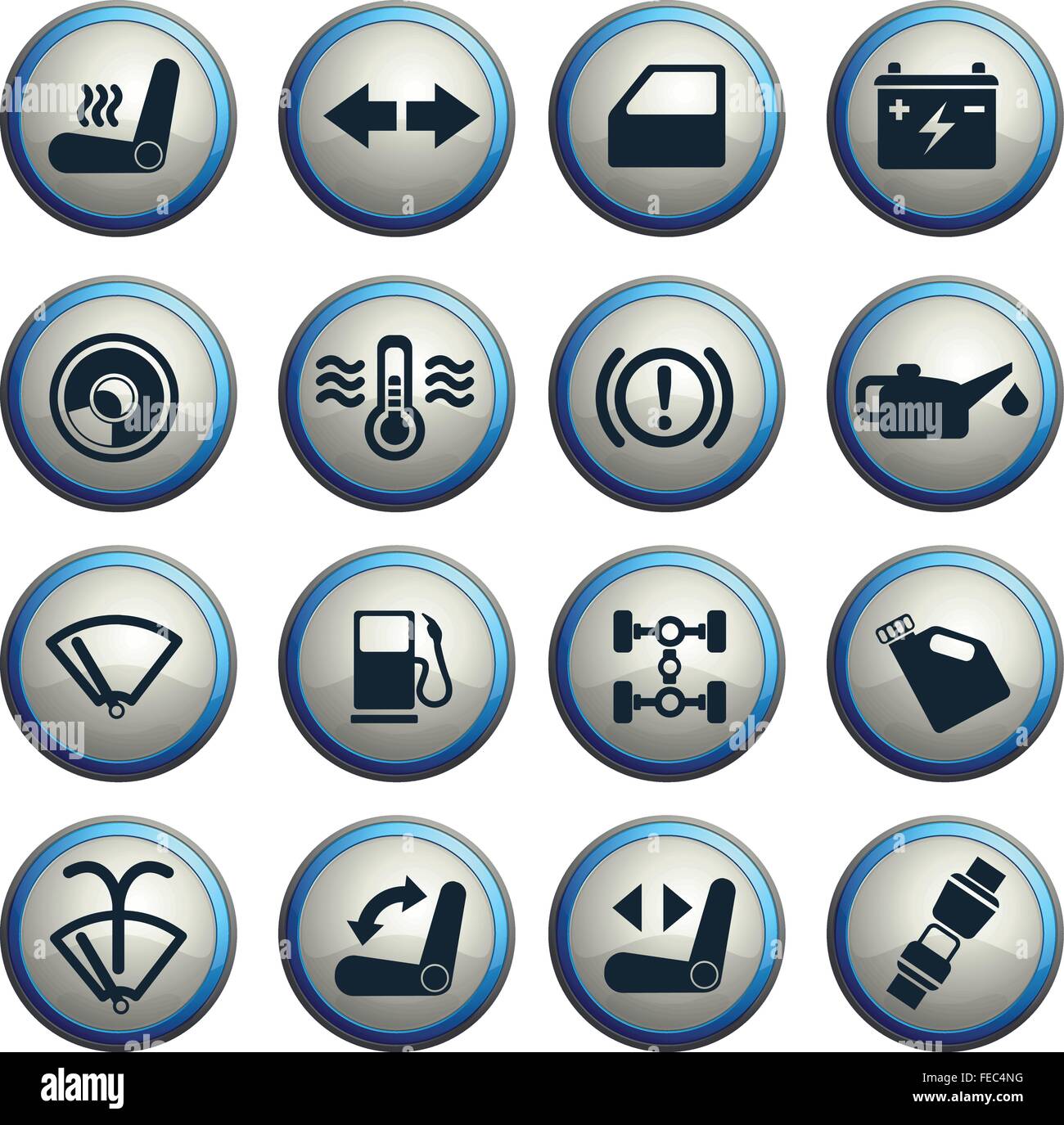 car interface sign Stock Vector Image & Art - Alamy