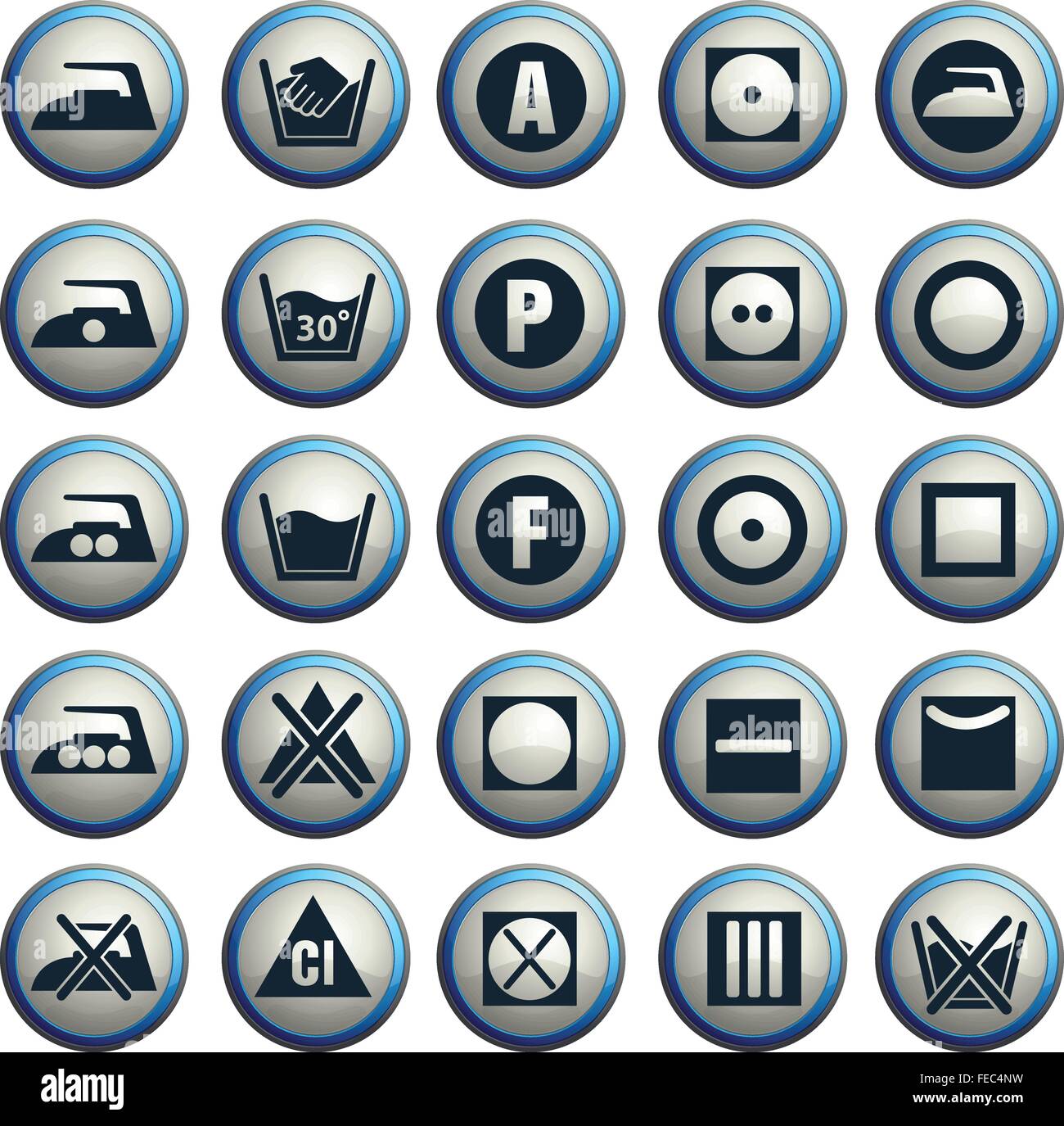 Laundry icons set Stock Vector Image & Art - Alamy