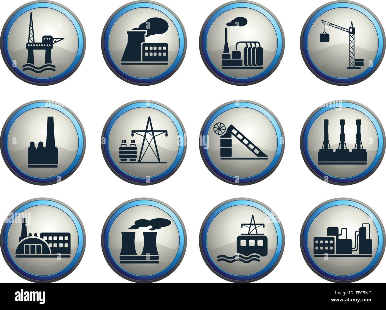 Factory and Industry Symbols Stock Vector Image & Art - Alamy