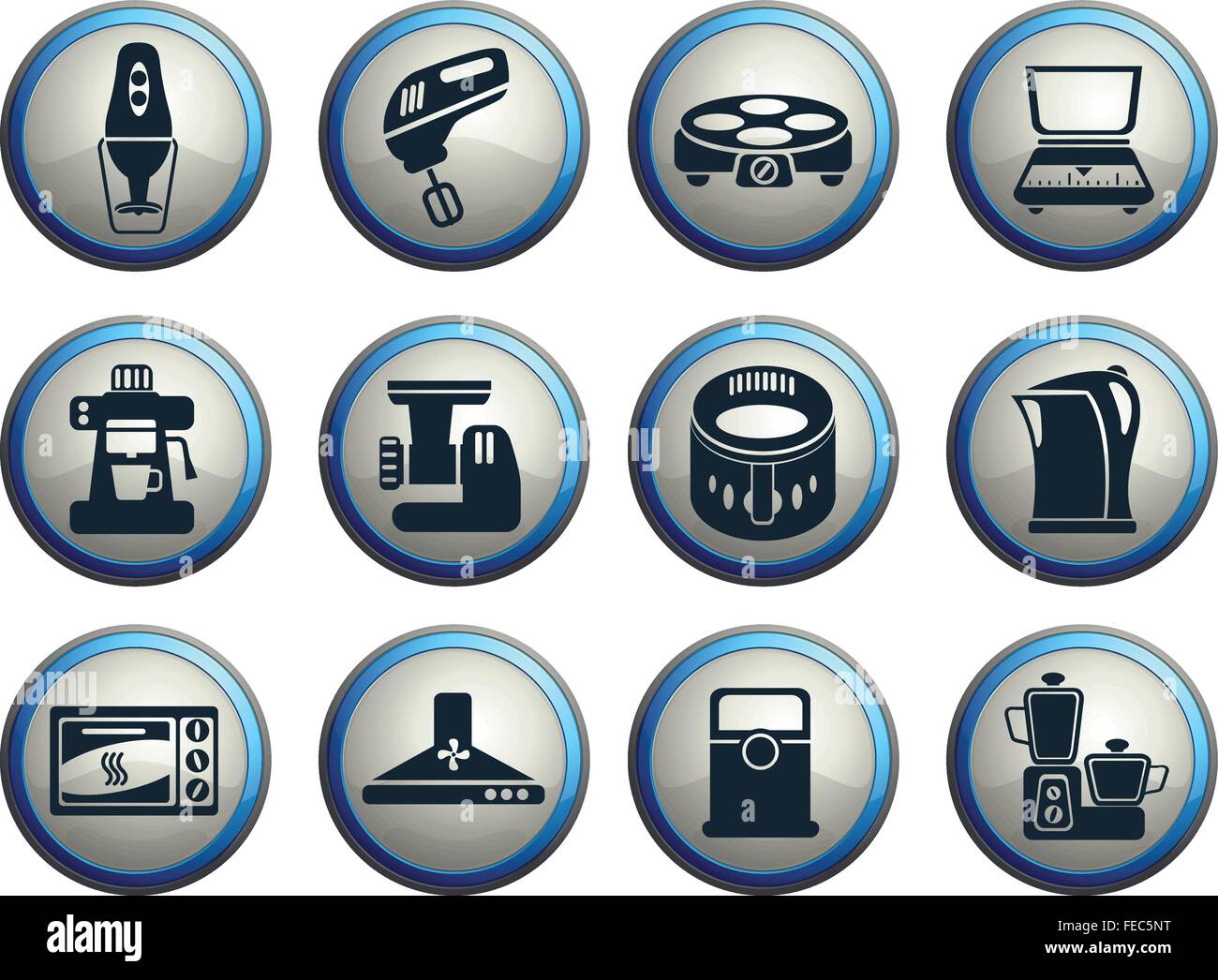 Kitchen Utensils Icon Set Stock Vector Image & Art - Alamy