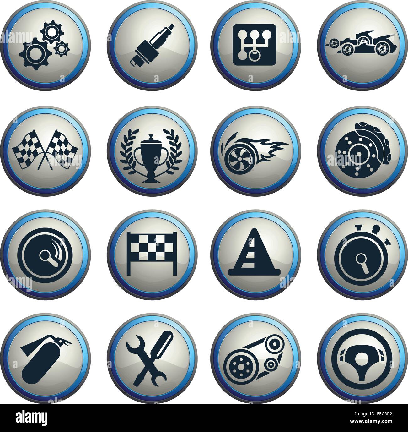 Racing icons set Stock Vector Image & Art - Alamy