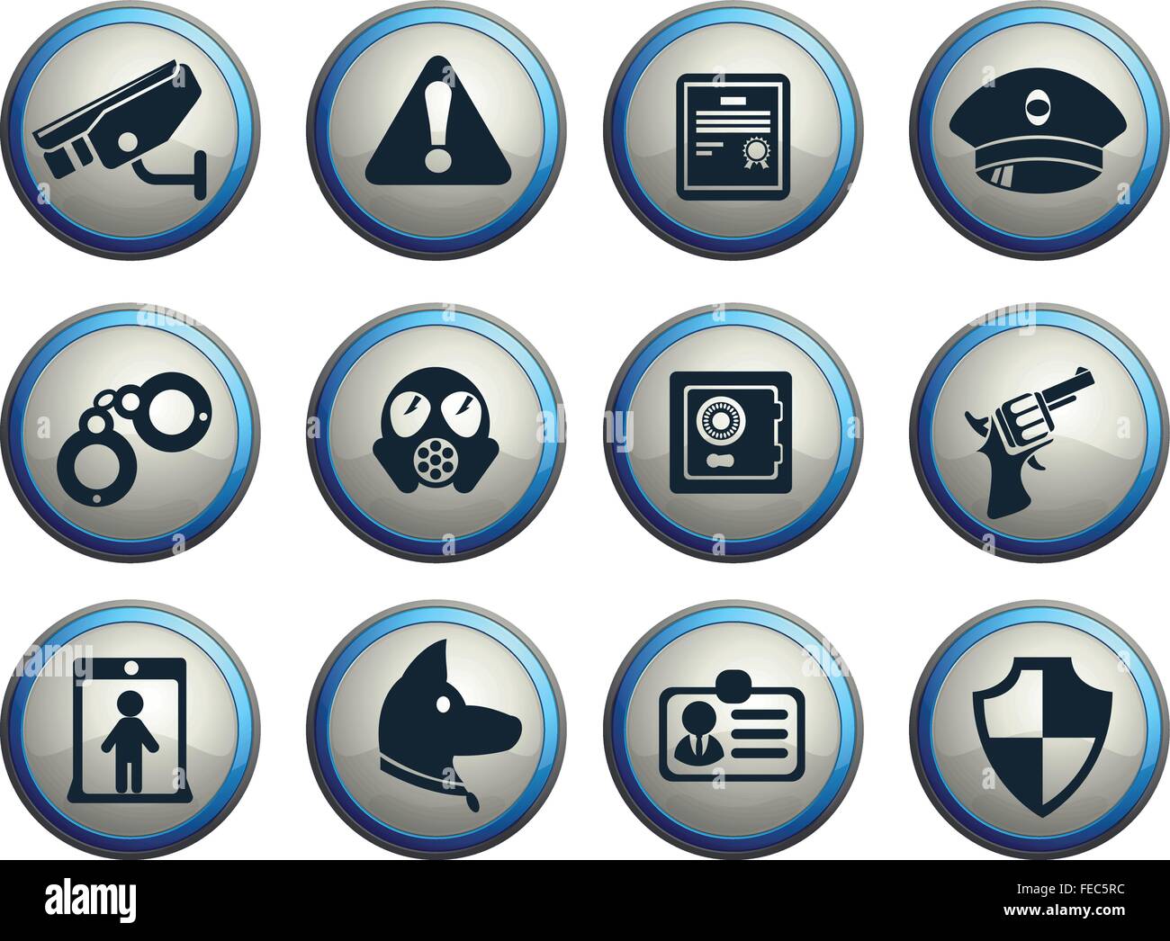 Security icons set Stock Vector Image & Art - Alamy