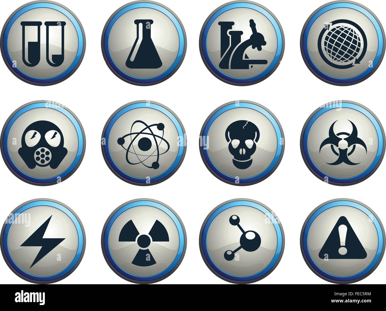 Science icons set Stock Vector Image & Art - Alamy