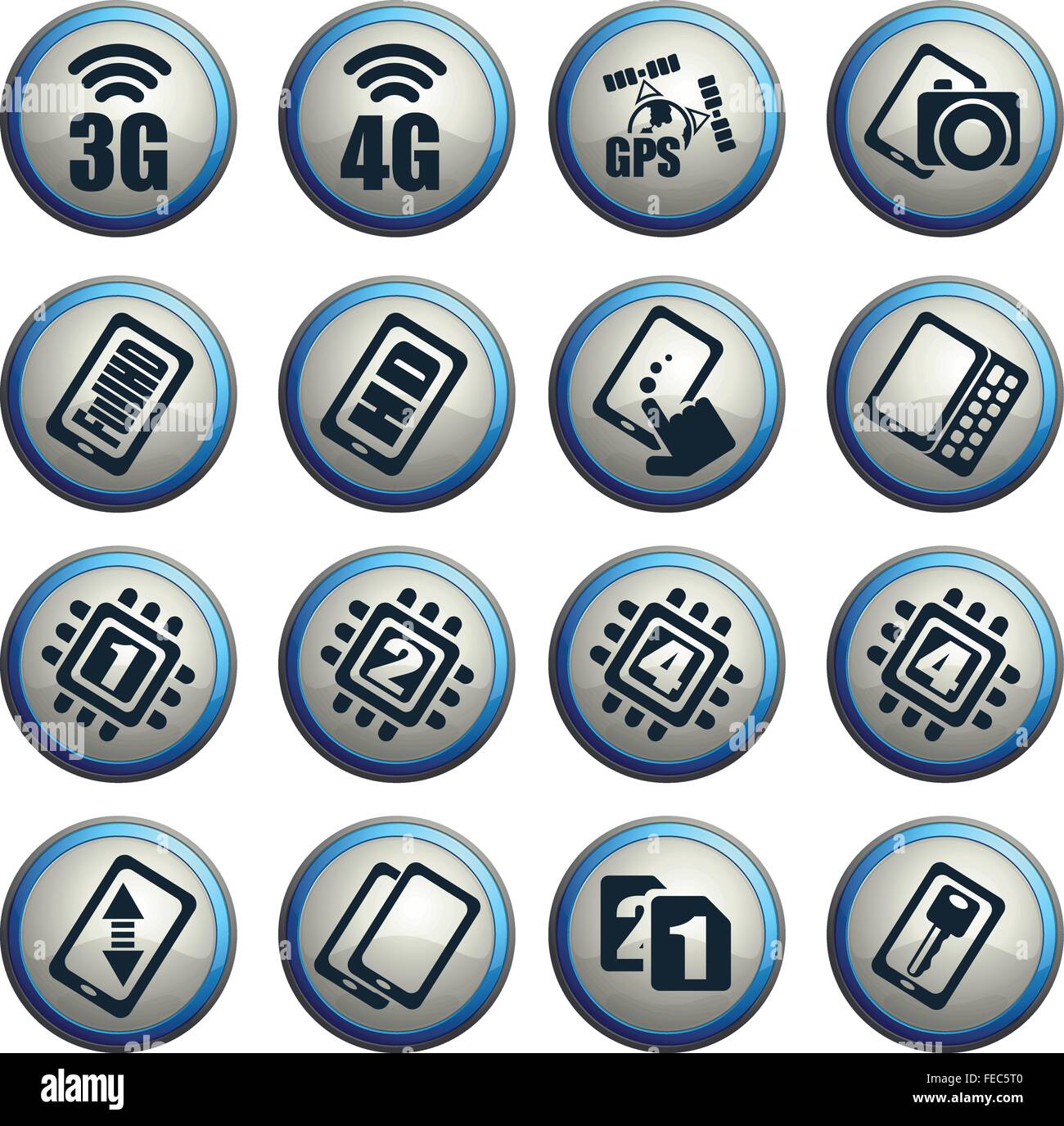 Smartphone specifications and functions Stock Vector Image & Art - Alamy