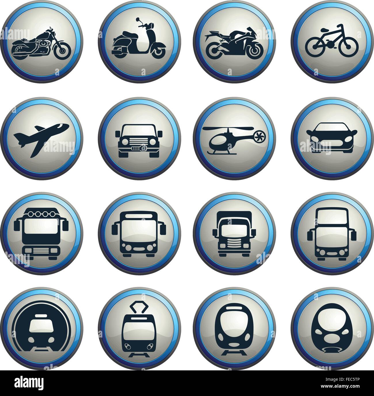 Transport mode icons Stock Vector Image & Art - Alamy