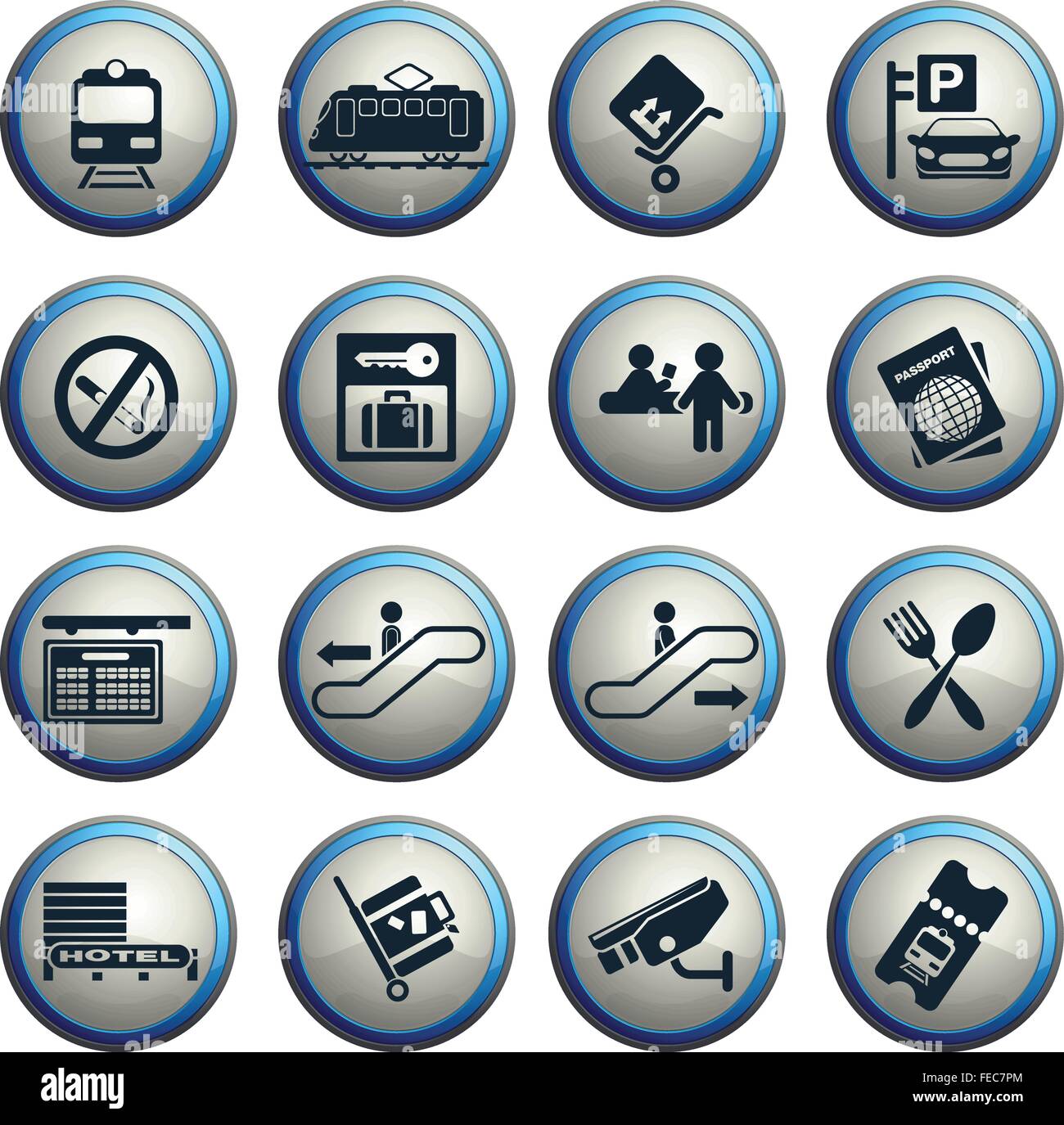 Train station symbols Stock Vector Image & Art - Alamy