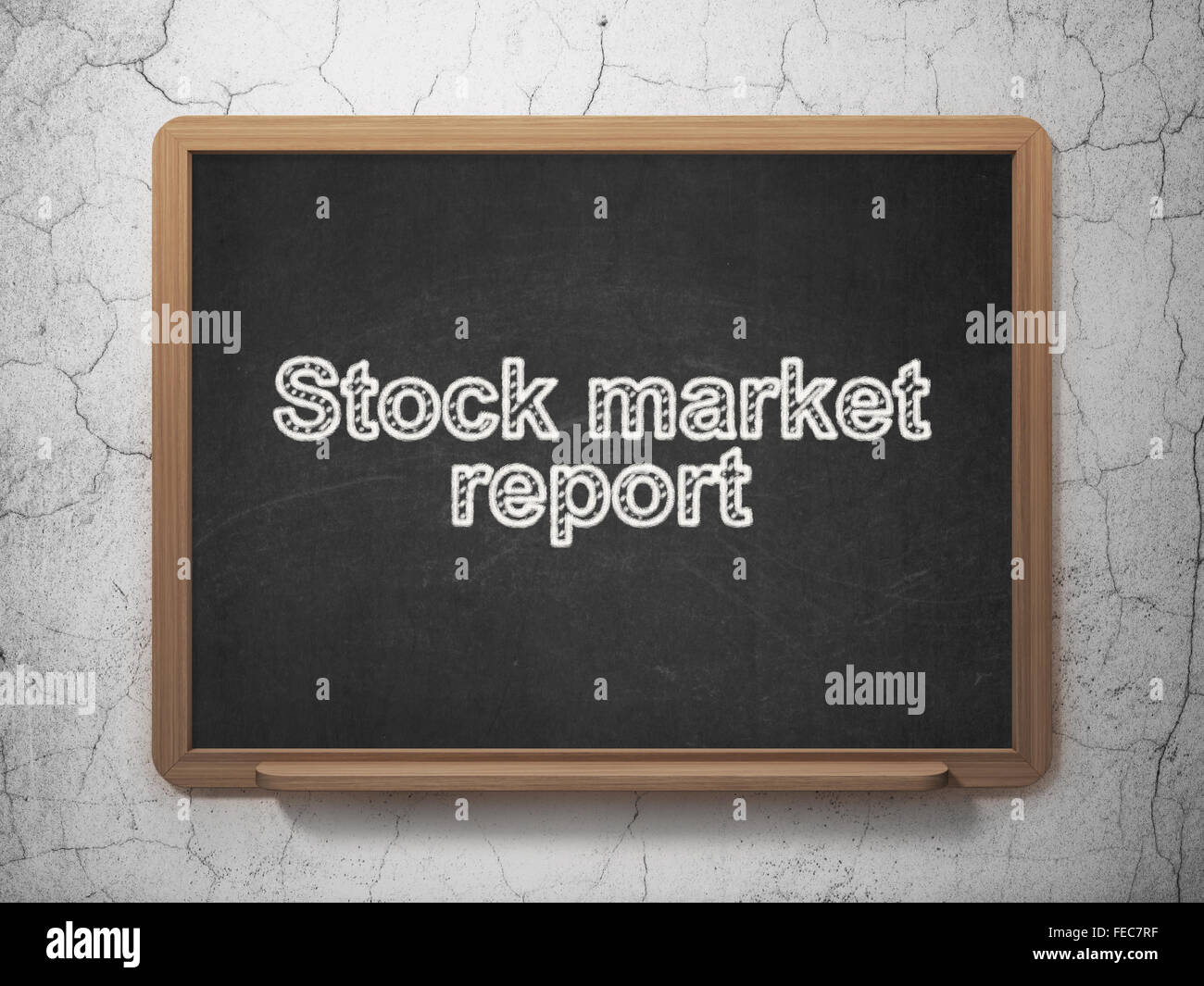 Money concept: Stock Market Report on chalkboard background Stock Photo ...