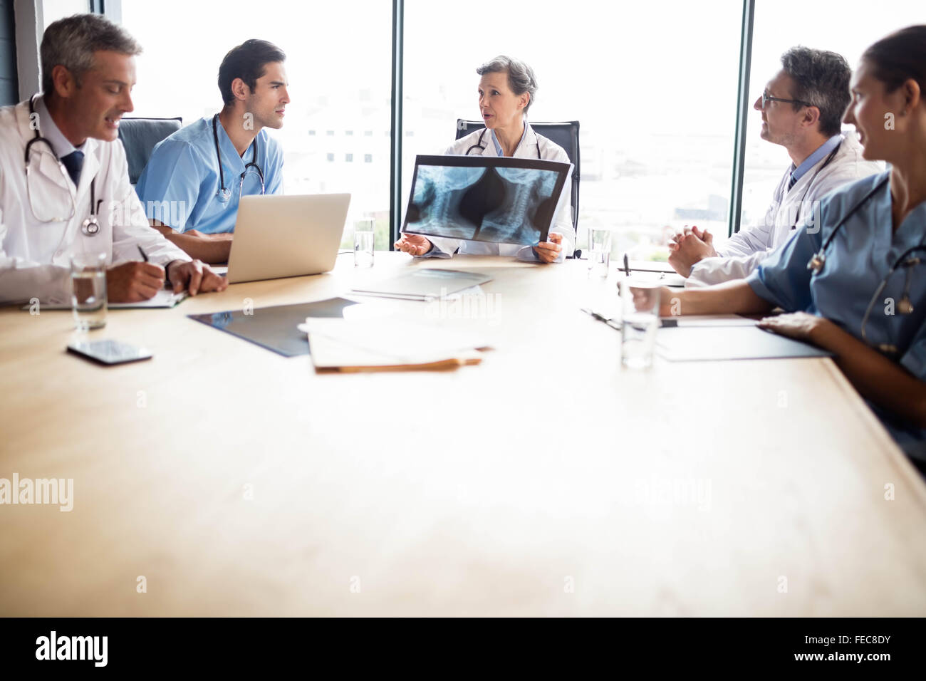 Medical team having a meeting Stock Photo - Alamy