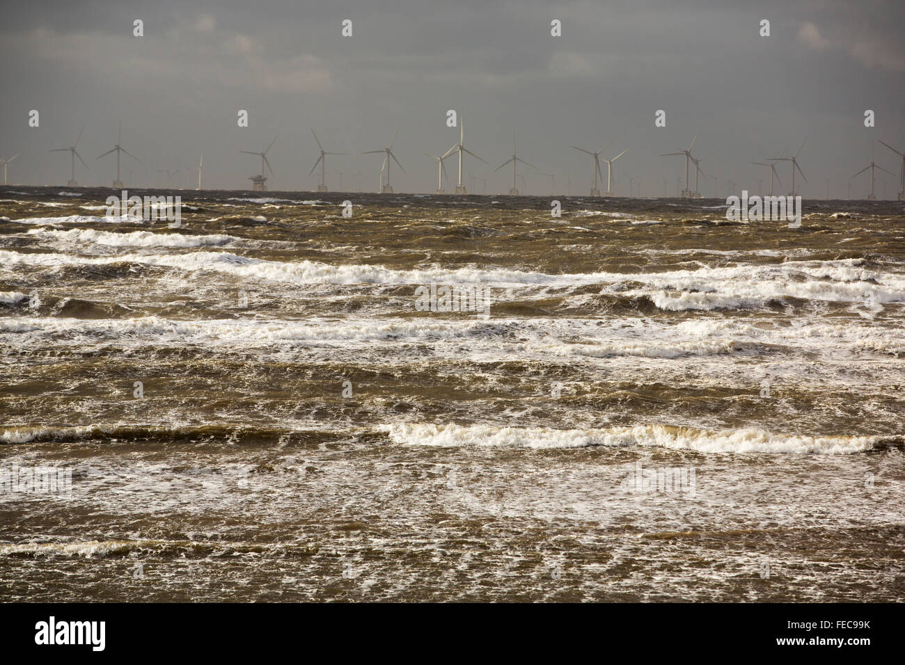 Offshore wind turbine storm wave hi-res stock photography and images ...