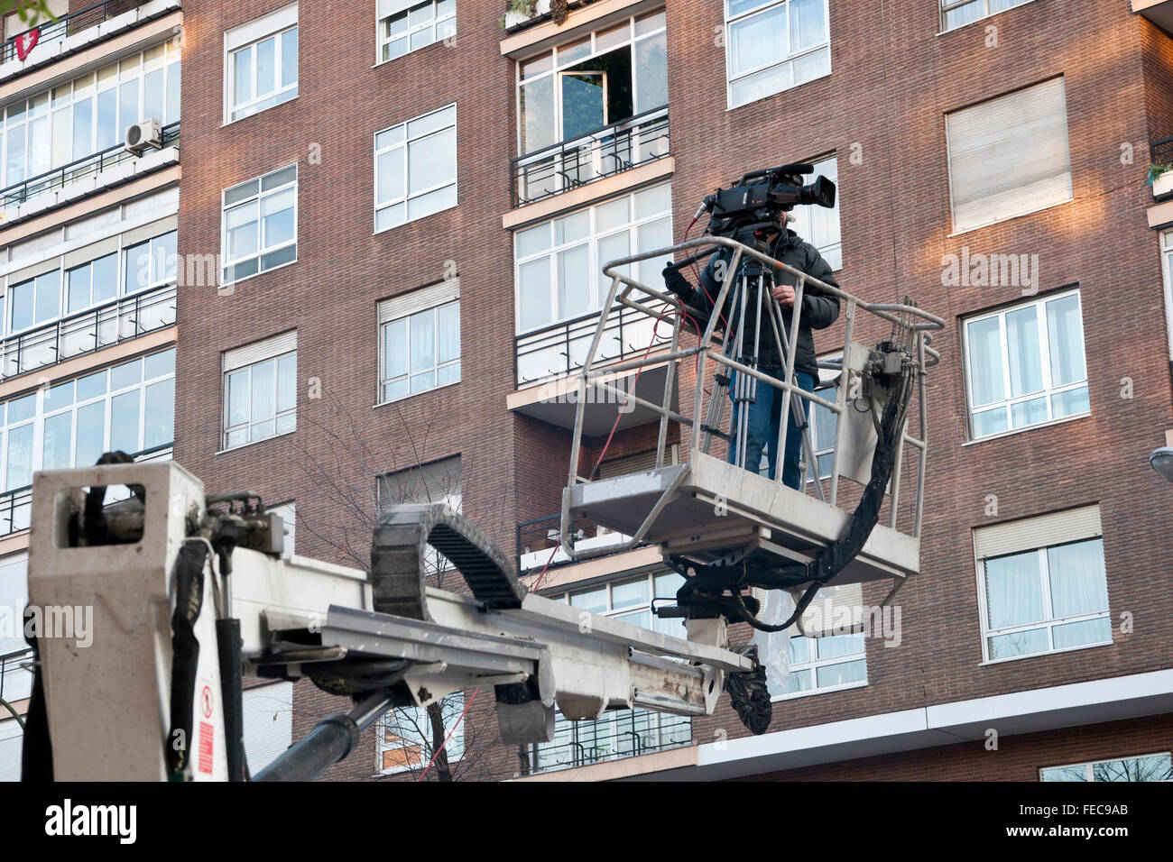 Boom camera cameraman hi-res stock photography and images - Alamy