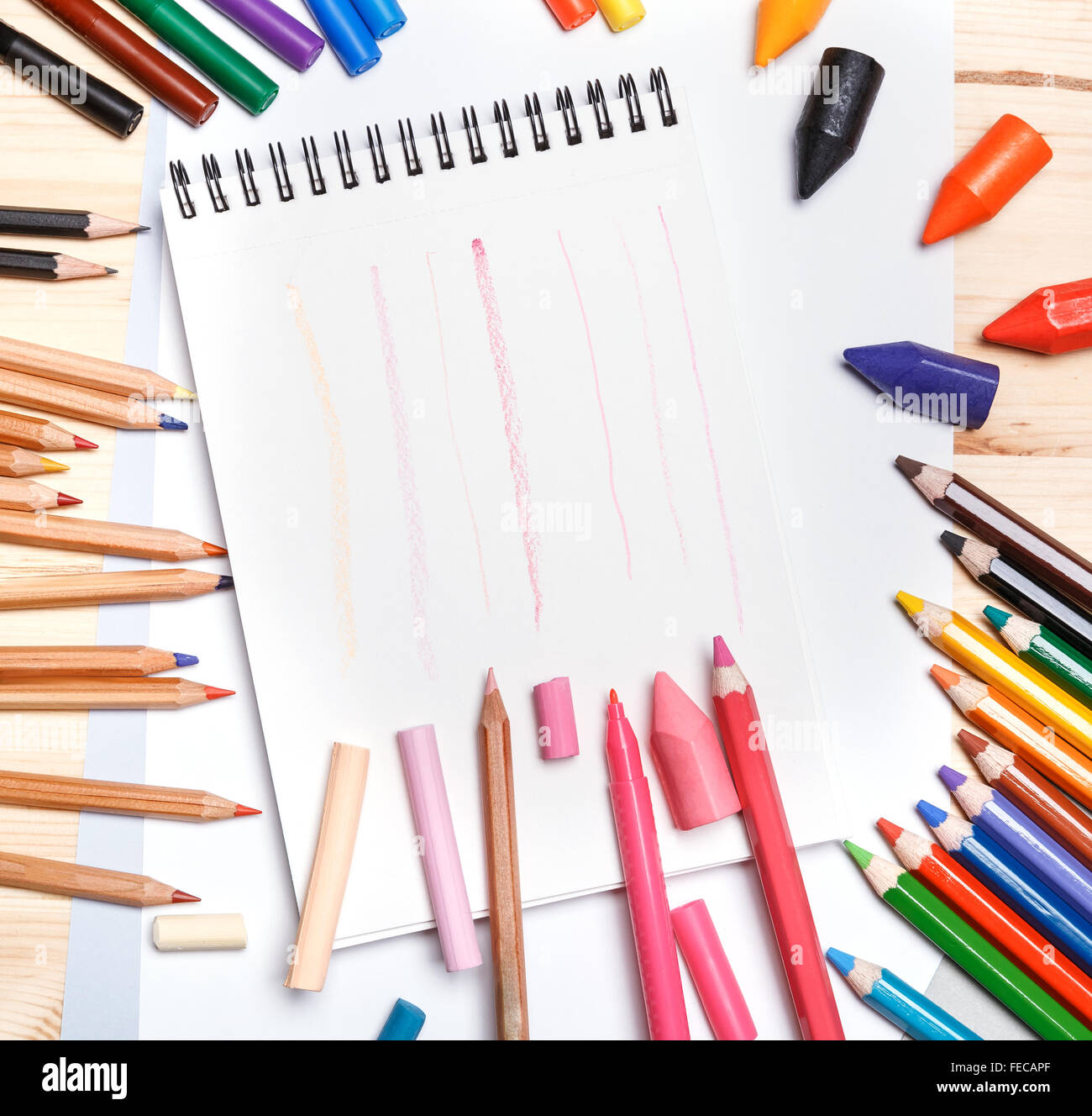 the drawing materials Stock Photo - Alamy