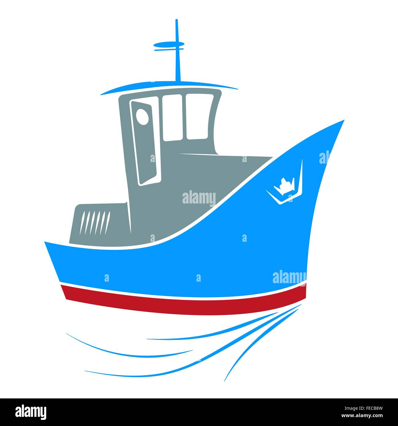 Tugboat vector vectors hi-res stock photography and images - Alamy