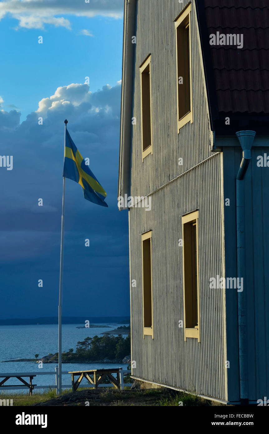 Utö Värdshus hotel. Uto island. Sweden Stock Photo - Alamy