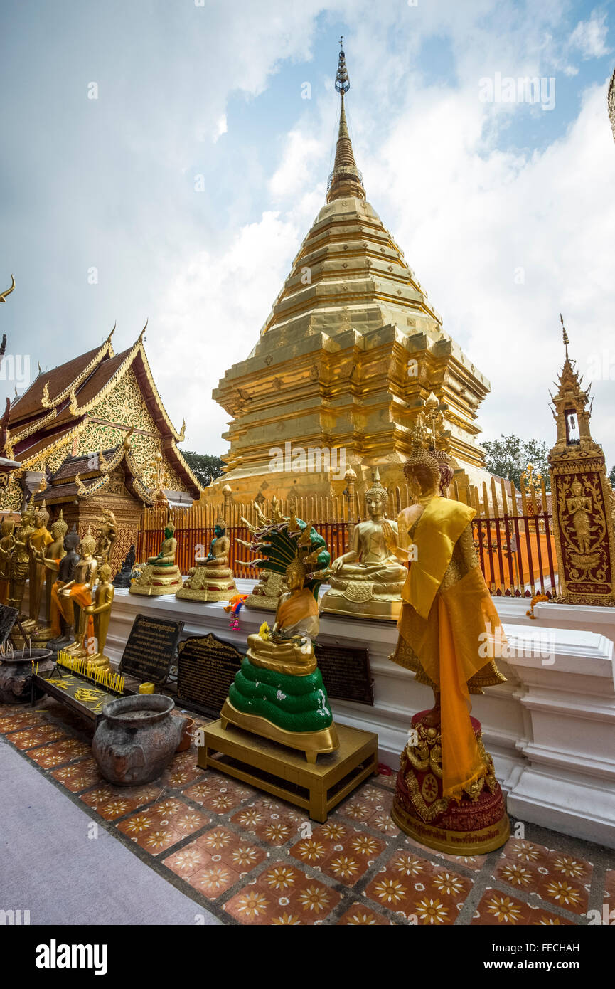 Temple of Wat Doi Suthep, Chiang Mai Stock Photo - Alamy