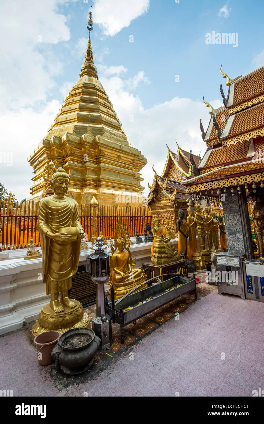 Temple of Wat Doi Suthep, Chiang Mai Stock Photo - Alamy