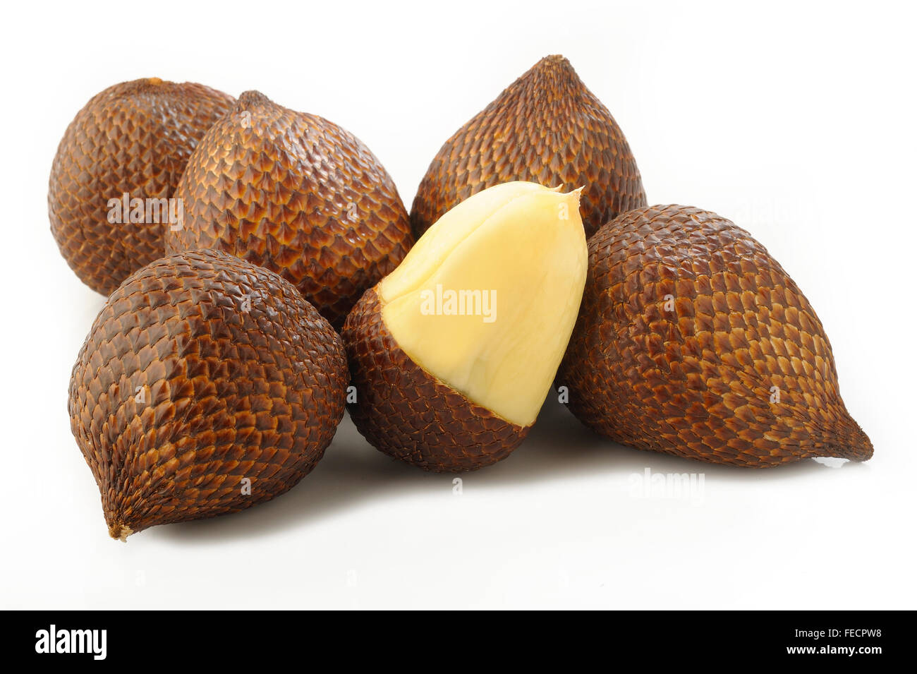 salak bali fruit on white background Stock Photo - Alamy