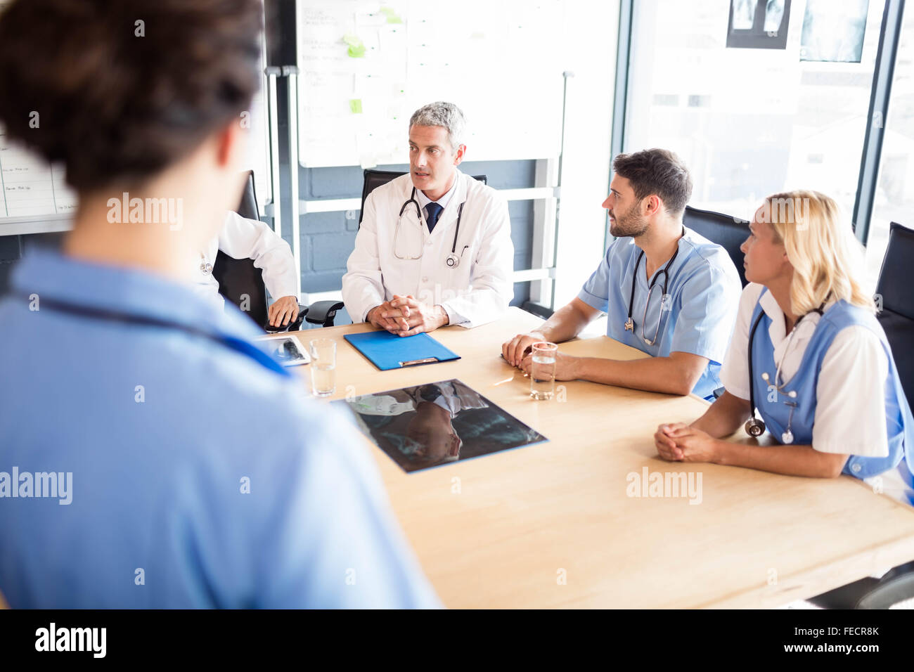 Medical team having a meeting Stock Photo - Alamy
