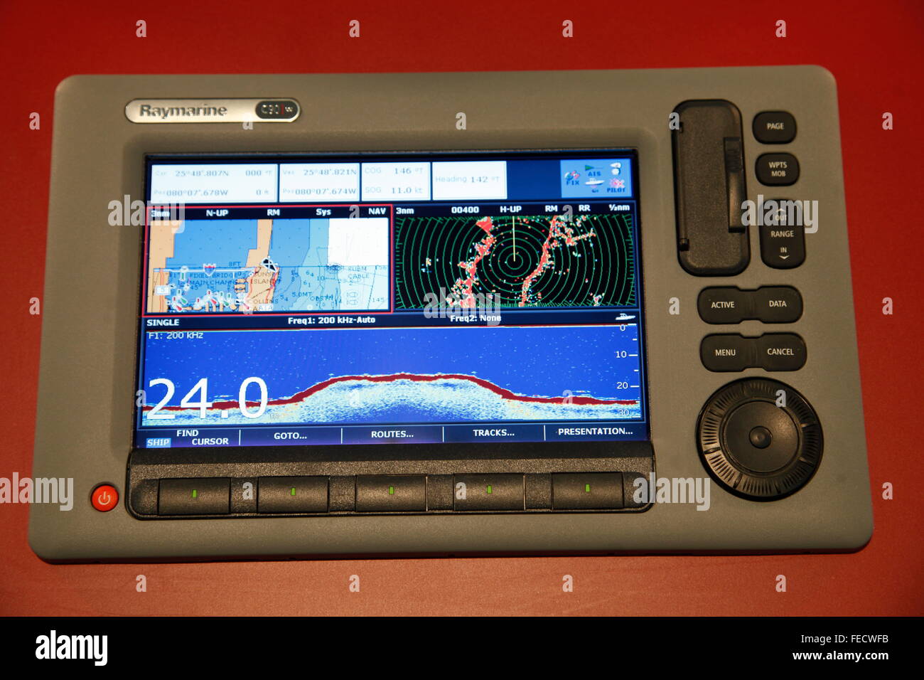 Ships navigation radar screen Stock Photo - Alamy