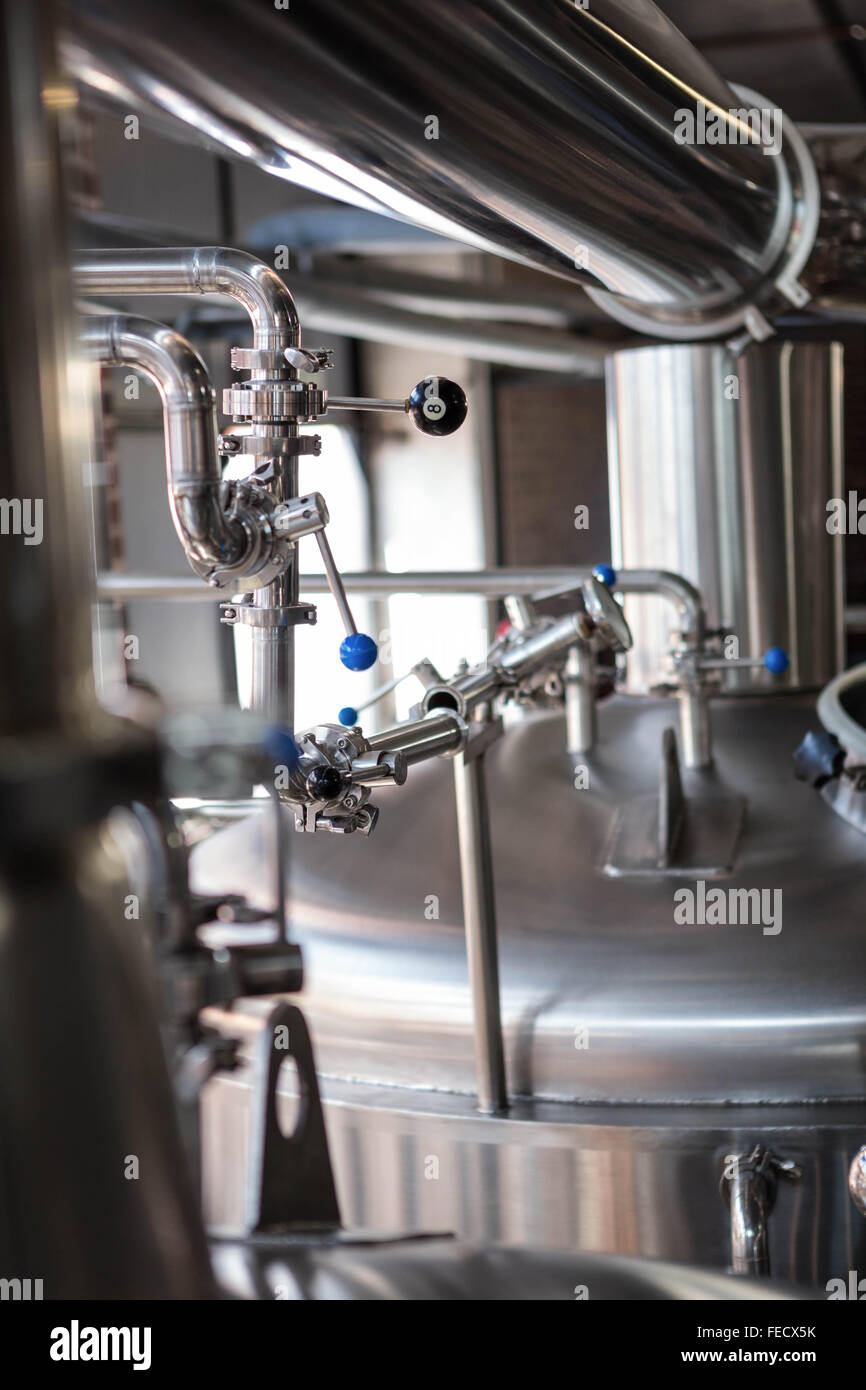 Large vats of beer Stock Photo - Alamy