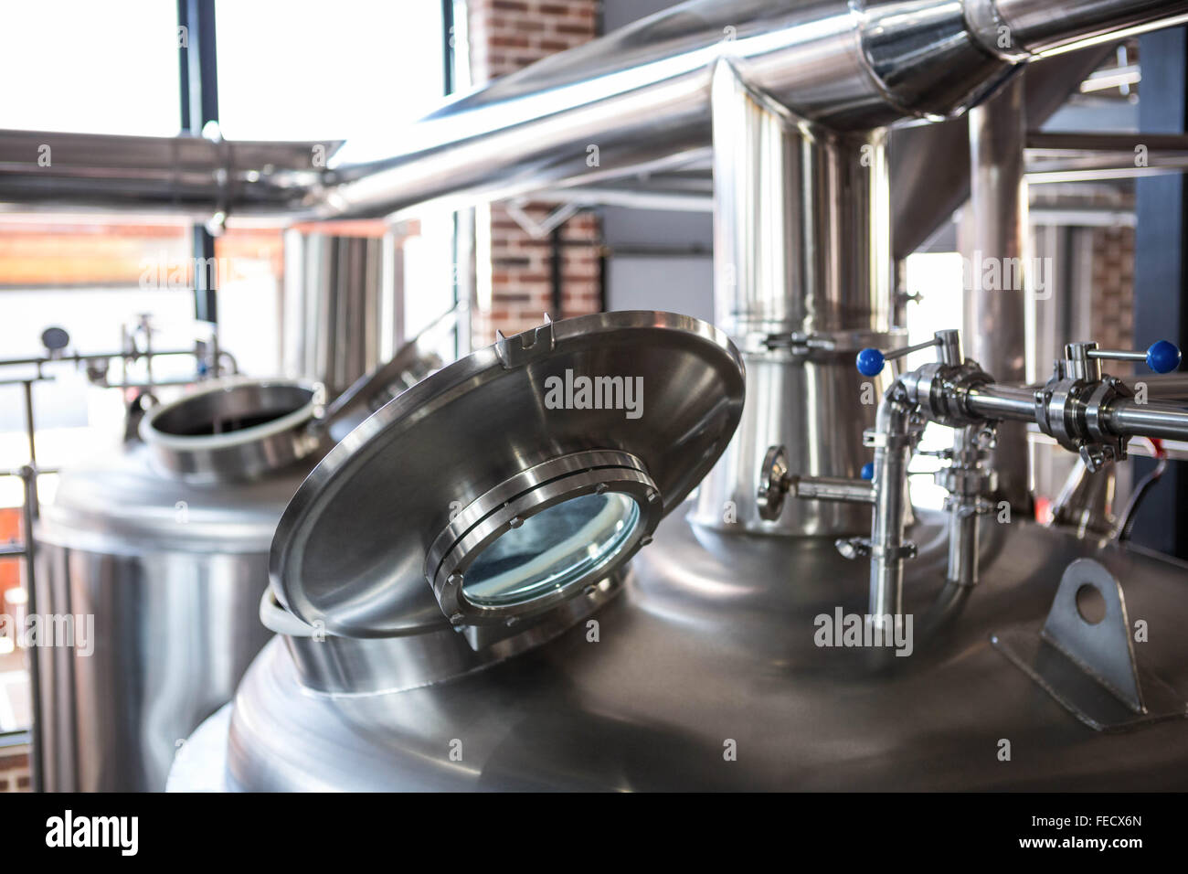 Large vats of beer Stock Photo - Alamy