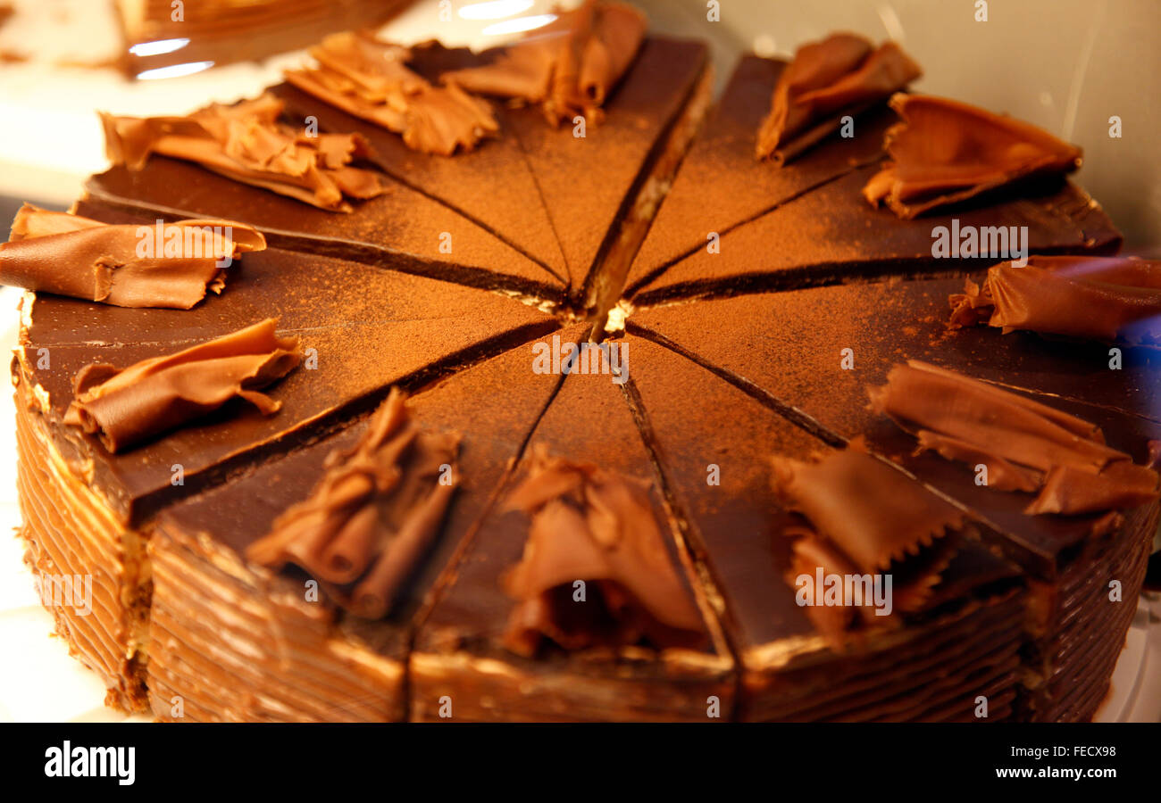 Delicious decorated wedding cake Stock Photo - Alamy