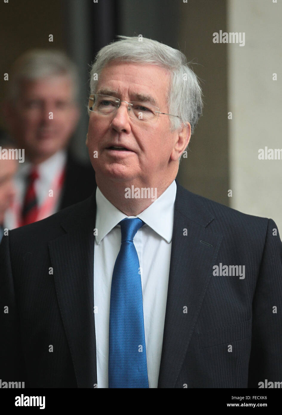 London, UK, 29th Nov 2015: Defence Secretary Michael Fallon seen ...