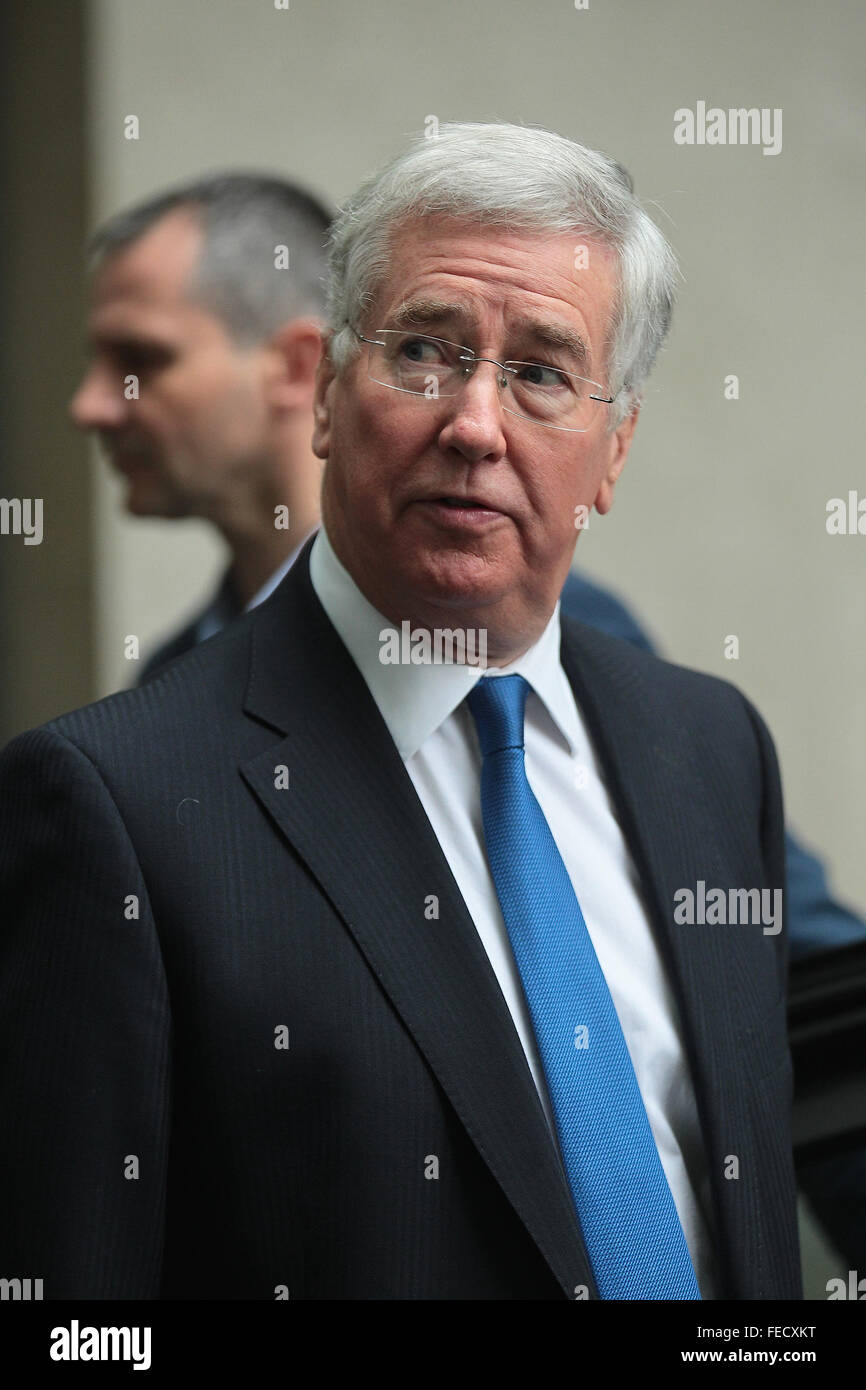 London, UK, 29th Nov 2015: Defence Secretary Michael Fallon seen ...