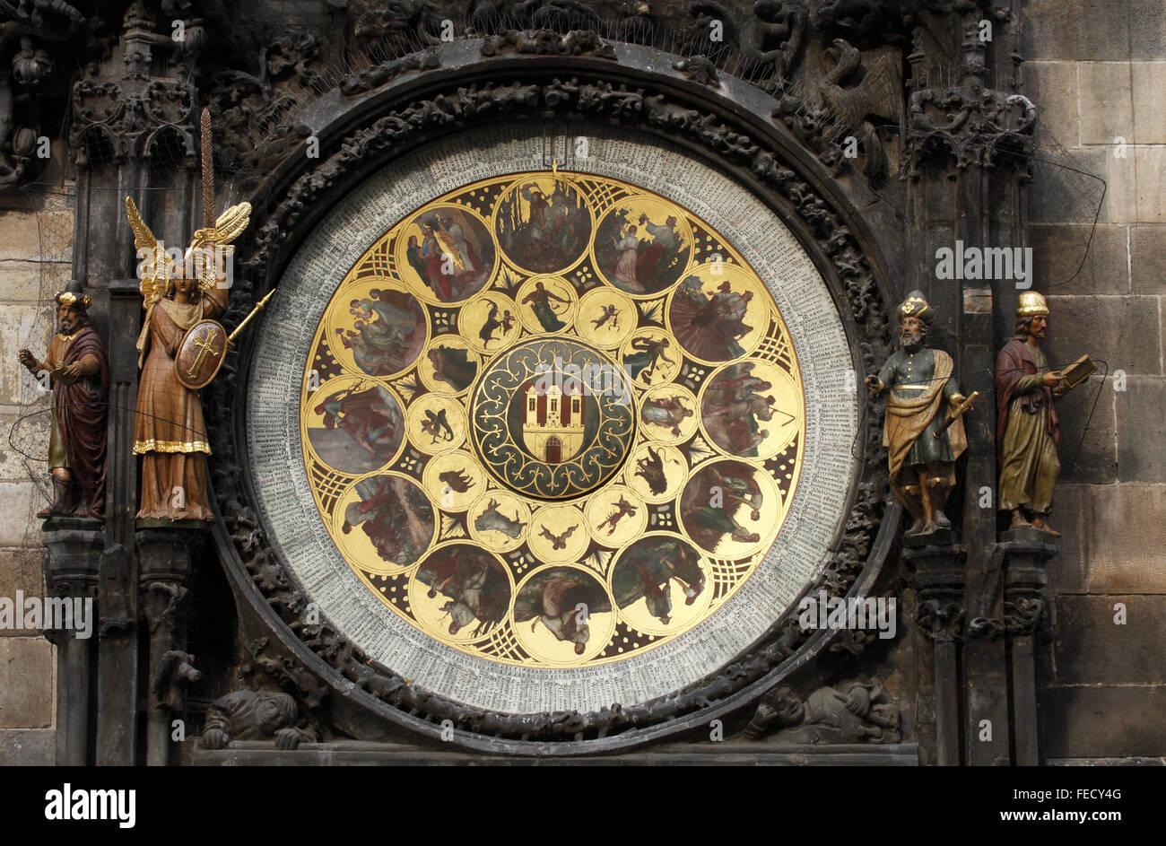 Medieval astronomical clock hi-res stock photography and images - Alamy
