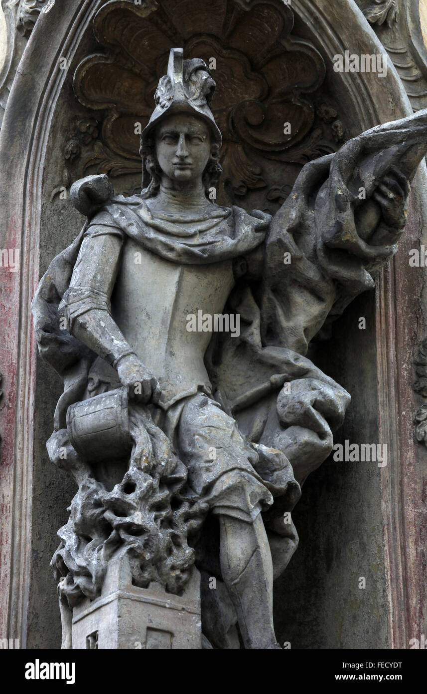 Saint Florian, patron of firemen Stock Photo - Alamy