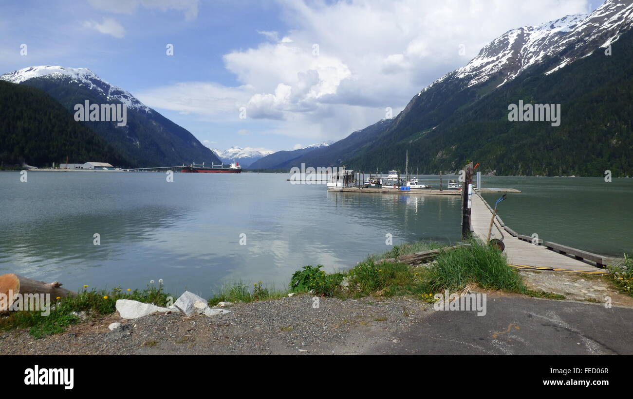 Prince of Wales sound, Stewart, British Columbia, Canada Stock Photo ...