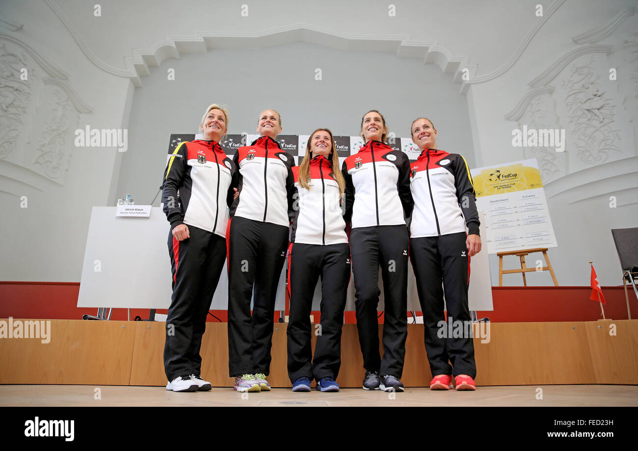 Leipzig, Germany. 05th Feb, 2016. German tennis players Barbara Rittner ...