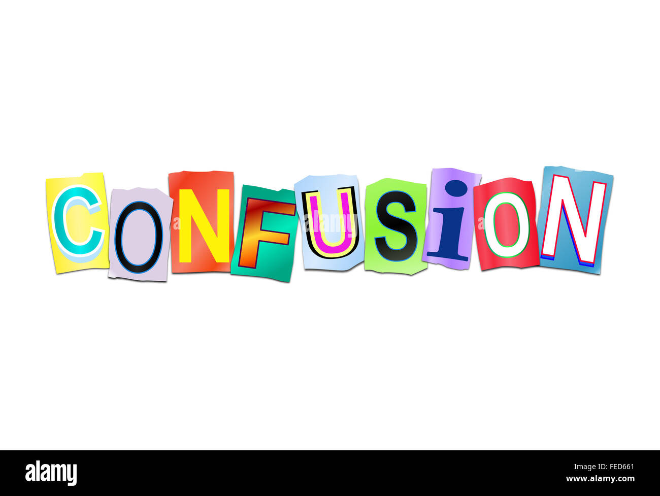 Confusion and turmoil Cut Out Stock Images & Pictures - Alamy