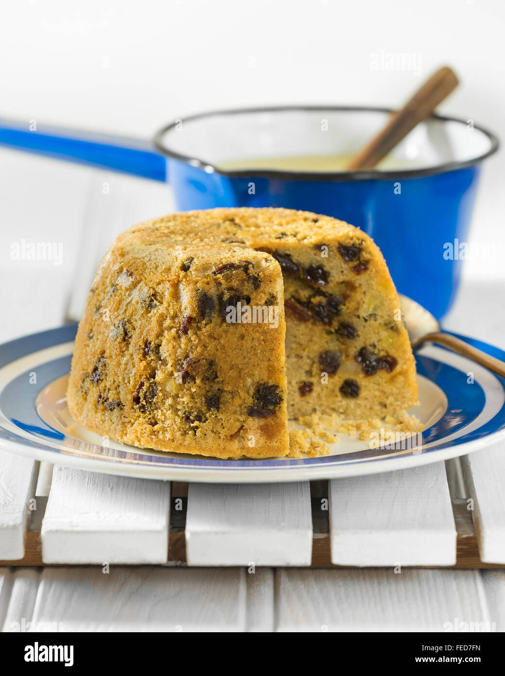 College pudding. Traditional British Food Stock Photo - Alamy