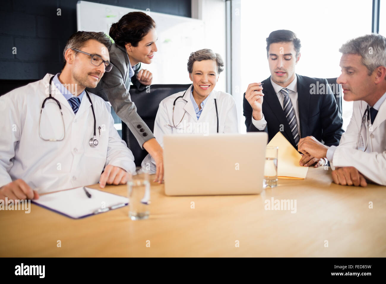 Medical team having a meeting Stock Photo - Alamy