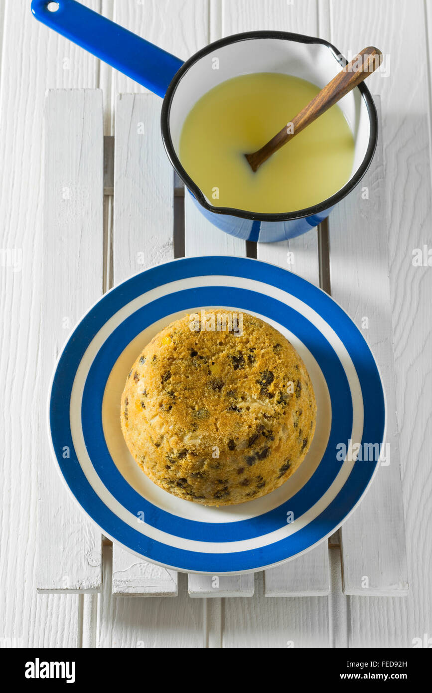College pudding. Traditional British Food Stock Photo - Alamy