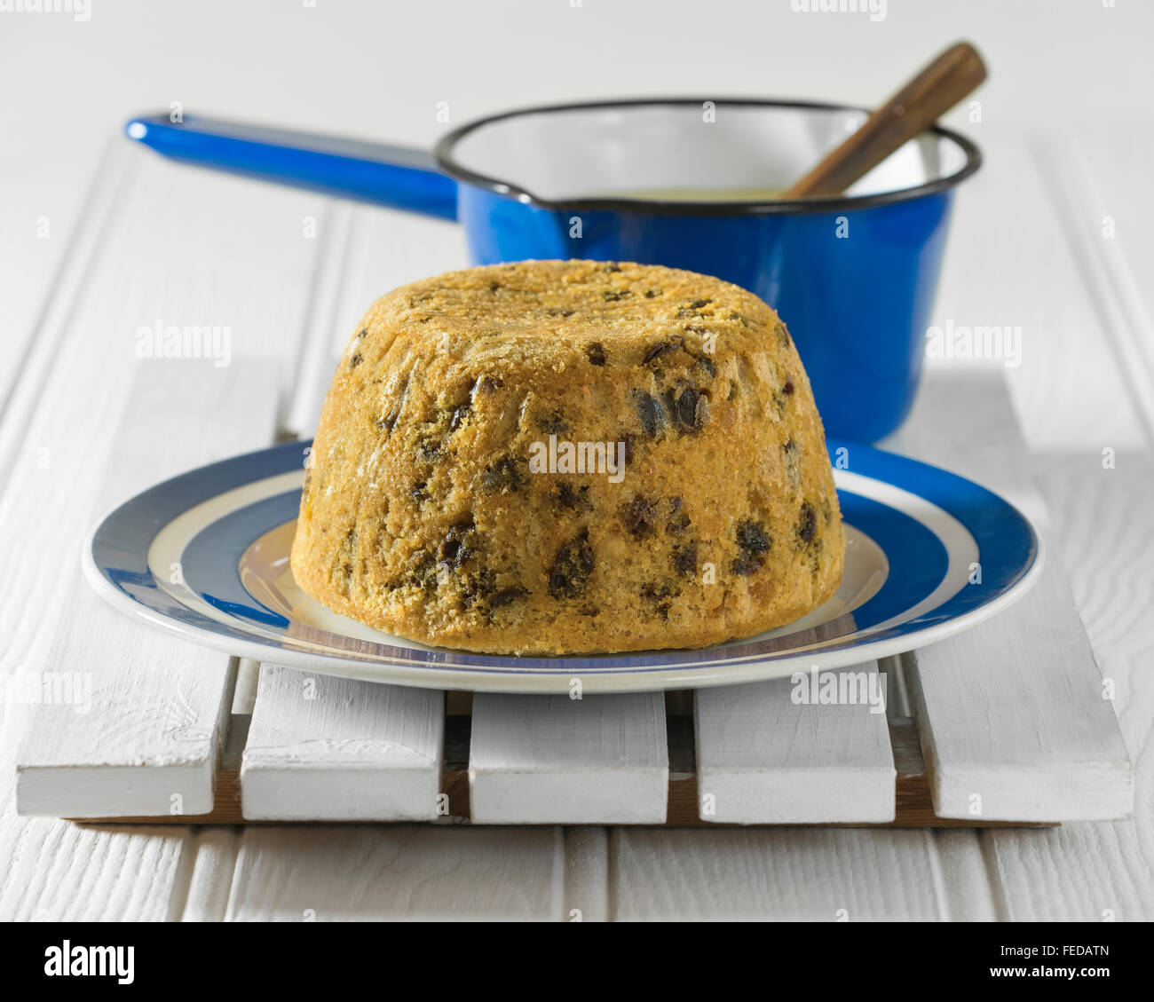 College pudding. Traditional British Food Stock Photo - Alamy