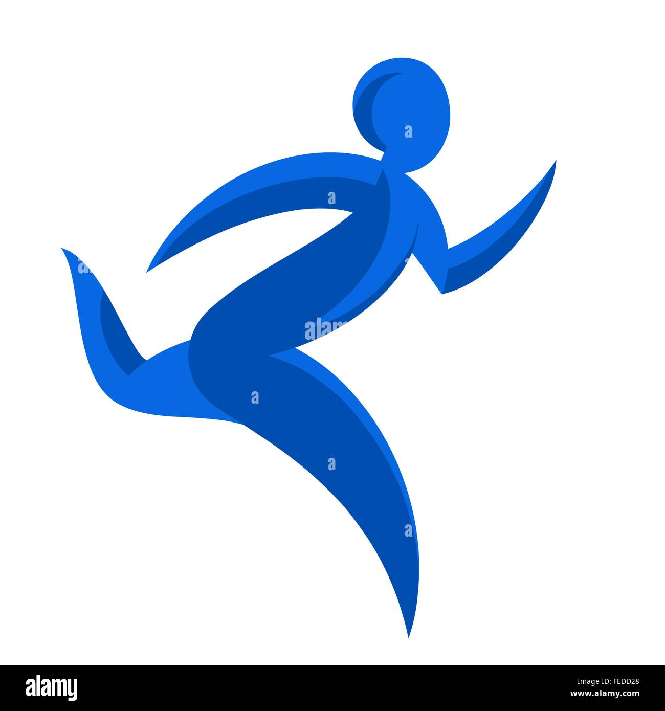 Man running fast icon vector Stock Vector Images - Alamy