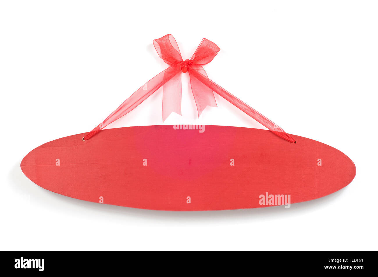 Blank Red Oval Sign Stock Photo - Alamy