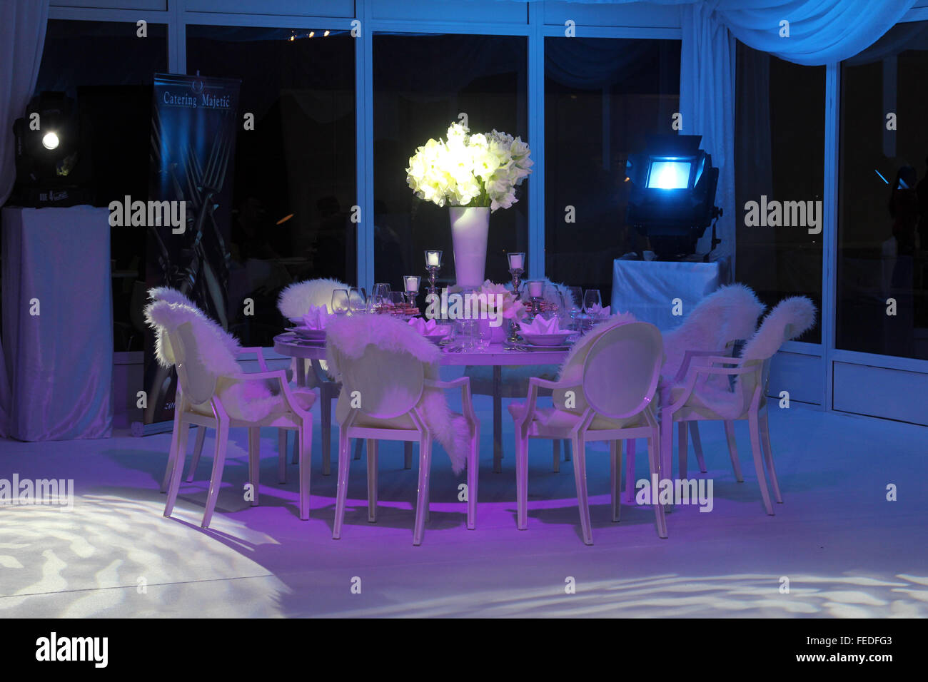 Beautiful table light cloth hi-res stock photography and images - Alamy