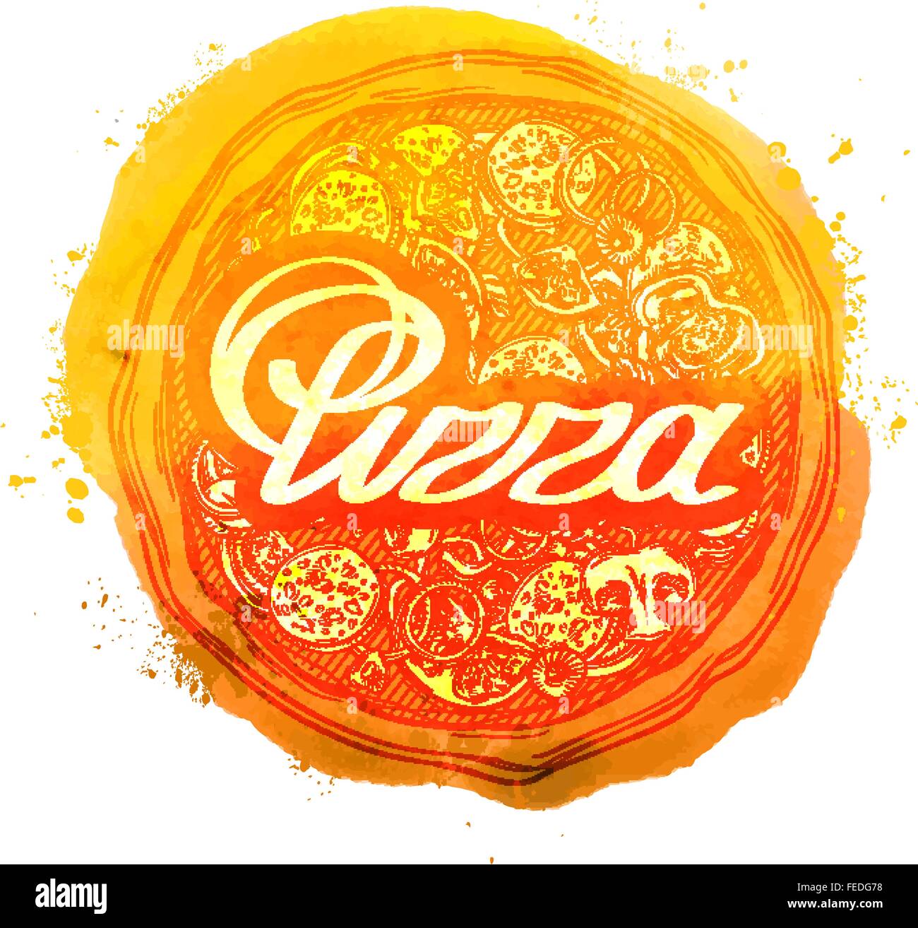 pizza vector logo design template. pizzeria or food icon Stock Vector ...